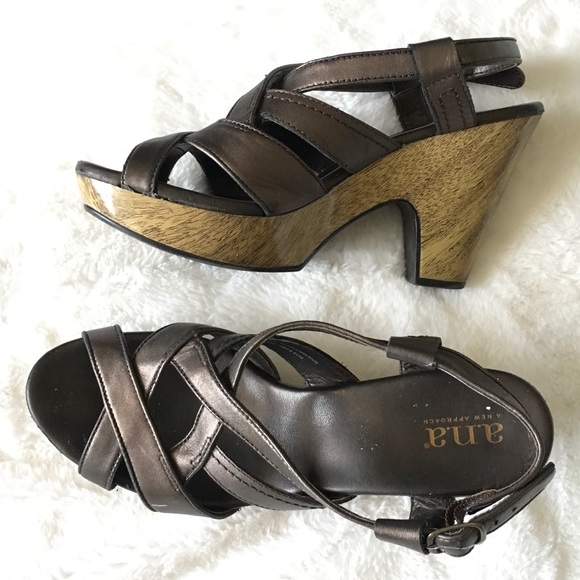 a.n.a | Shoes | Ana Bronze Brown Sandal Heel 75 | Poshmark